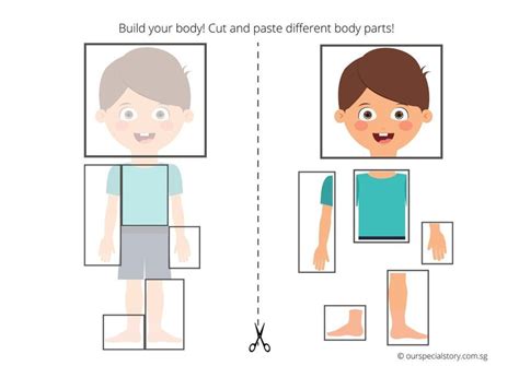 Cut And Paste Body Parts Human And Monster Style~ Partes Del Cuerpo