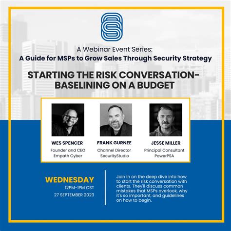 Join Our Webinar Series On Infosec Msp Webinarseries Jared Kurtz Posted On The Topic Linkedin