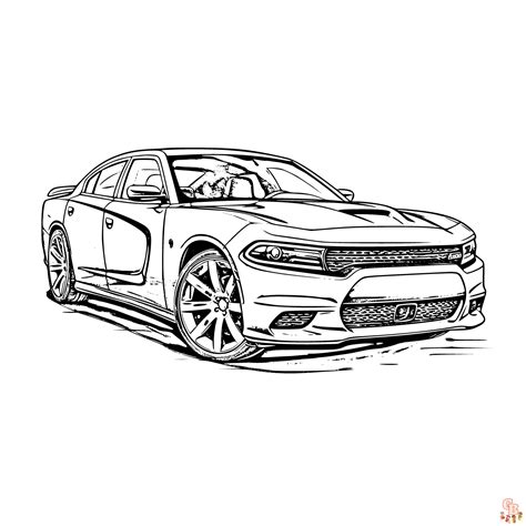 Dodge Srt Coloring Pages Coloring Nation