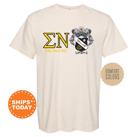 Sigma Nu Timeless Symbol Fraternity T Shirt Sigma Nu Fraternity Cres