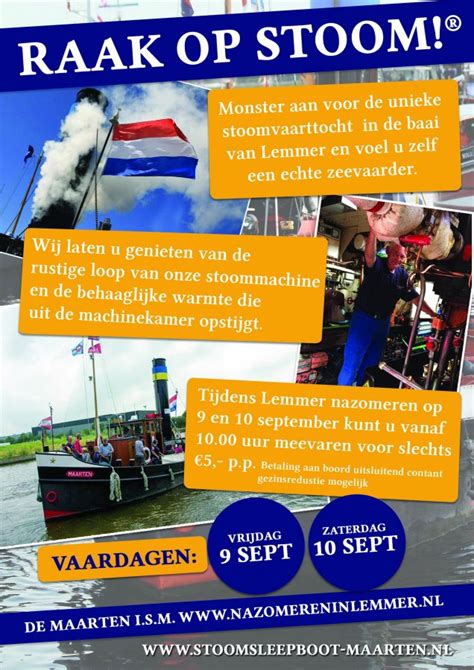 Rondvaart Met Stoom Sleepboot Maarten