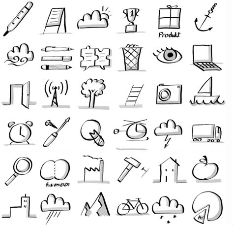 Die Wichtigsten Sketchnoting Symbole Von Matthias Breuel