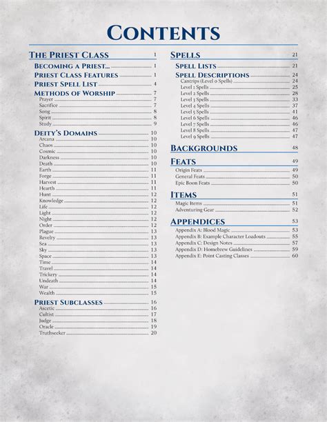 The Priest Class By Nocturnal Designs