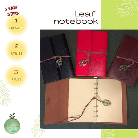Leaf Patterned Note Book