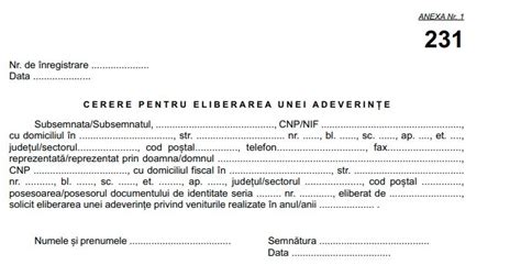 Adeverinte De Venit De La Anaf Cererea De Eliberare Nu Mai Trebuie Motivata