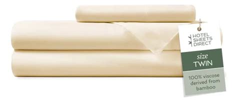 Juego De Sábanas Hotel Sheets Direct De 100 Viscosa De Bamb Amarillo Claro Diseño De La Tela