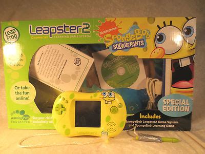 Spongebob Squarepants Exclusive Leapster 2 Two Lot With Six Games