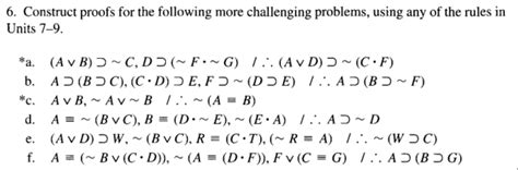 solved construct proofs for the following more challenging