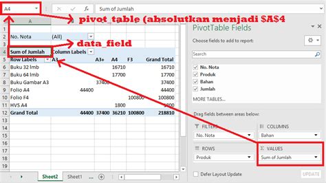 Cara Menggunakan Rumus Getpivotdata Pada Excel Advernesia