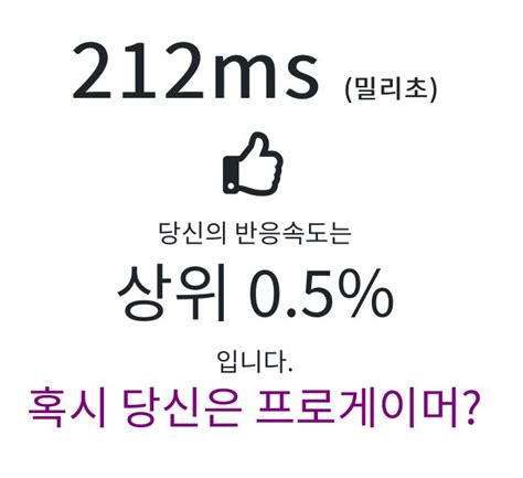 반응속도 테스트 지식in