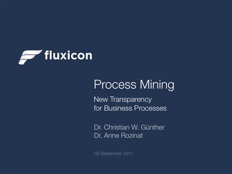 Process Mining In Pecha Kucha Format — Flux Capacitor