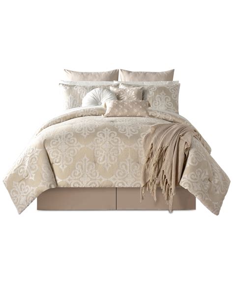 Sunham Caspian White 14 Pc Queen Comforter Set Bedding Modesens