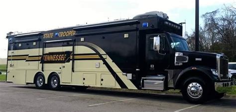 Tennessee State Patrols Oversized Mobile Command Post Police Truck