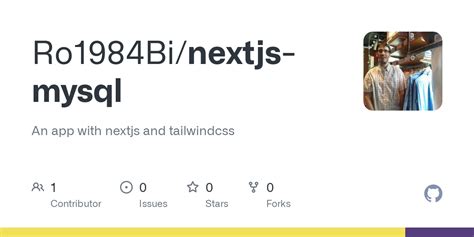 Github Ro1984binextjs Mysql An App With Nextjs And Tailwindcss