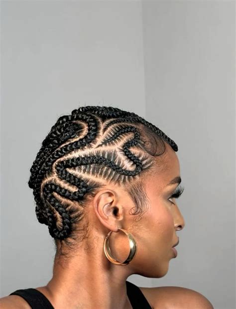 Flätade Frisyrer Afro Afrikanska Flätor