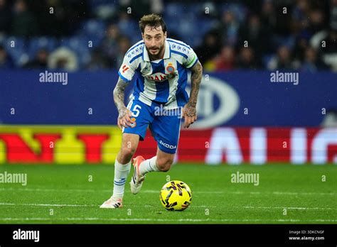 Fernando Calero Of Rcd Espanyol During The La Liga Ea Sports Match