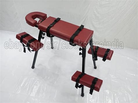 Spanking Bench Portable Bench Flogging Bdsm Bench Wine Color With