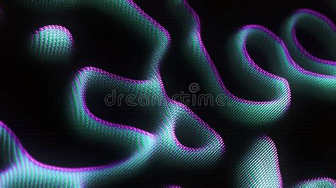 Growth And Wave Movement Of Digital Matter In Cyberspace Stock Footage