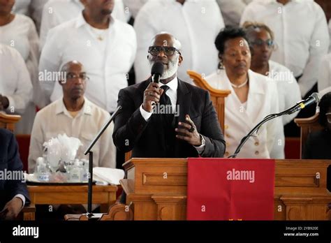 Bebe Winans Speaks During A Ceremony Celebrating The Life Of Cissy