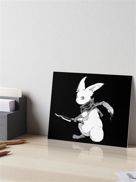 Vorpal Rabbit Shangri La Frontier Inspired Art Board Print For Sale By Studiodotprints Redbubble