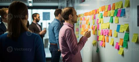 Postit Post It Business Office Brainstorm With Teamwork Ai 30707306