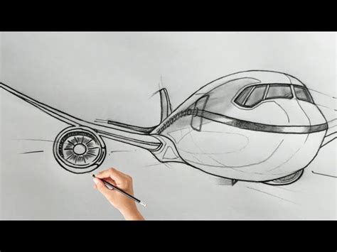 Aeroplane Pencil Drawing