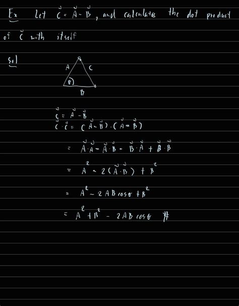 dot product example problem no 1 with a solution ch 1 vector analysis introduction to