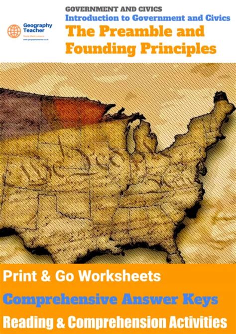 The Preamble And Founding Principles By Geography Teacher Tpt