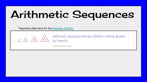 Ppt Sept 16 Arithmetic Sequences Practice Powerpoint Presentation