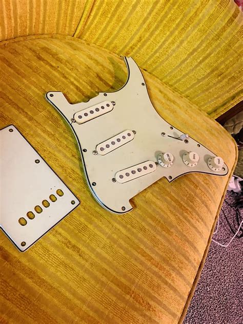 Vintage Fender Stratocaster 1963 Mint Green Pickguard With Reverb