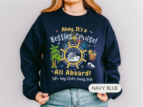 Custom Besties Cruise Shirt Matching Girls Trip Sweatshirt Friends