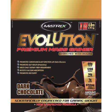 Matrix Mass Gainer Evolution Premium Mass Gainer 12 Lbs54 Kg Shopee Malaysia