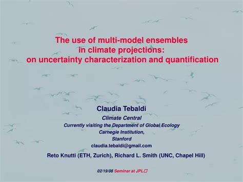 Ppt Claudia Tebaldi Climate Central Currently Visiting The Department Of Global Ecology
