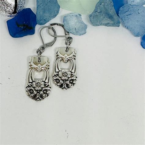 Eternally Yours” 1941 Vintage Silverware Spoon Earrings Up Cycled J
