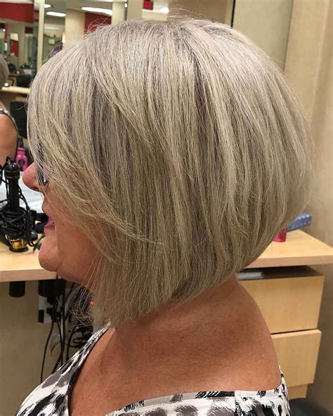 41 Lovely Layered Bob Haircuts For Women Over 60 Gxqee