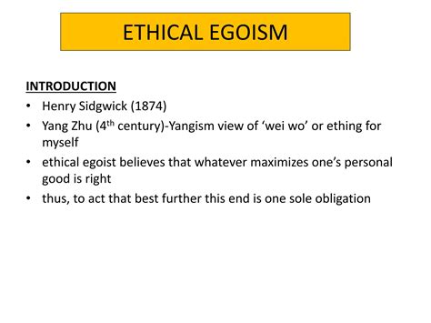 Ethical Egoism Pptx