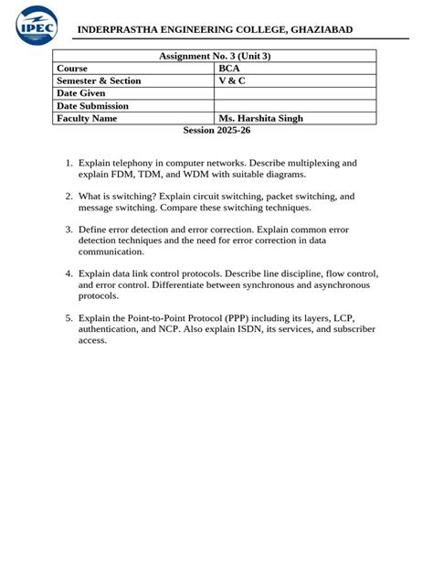 Assignment No 3 Pdf