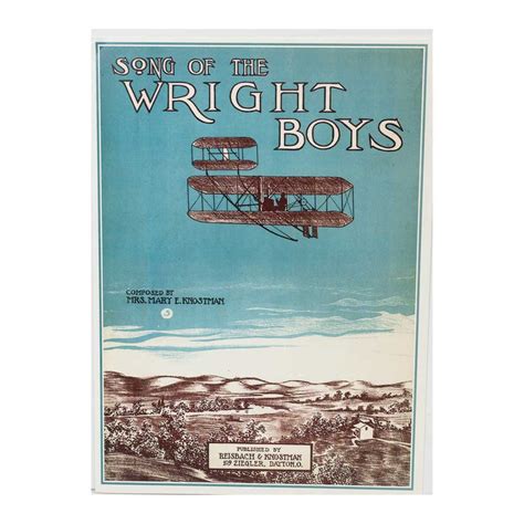 Song Of The Wright Boys Vintage Reproduction Poster Air Force Museum