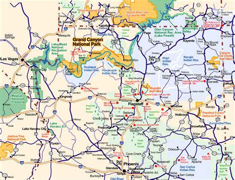 Printable Road Map Of Arizona