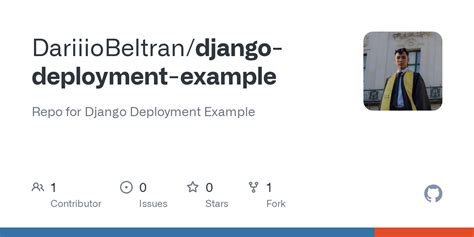 Github Dariiiobeltrandjango Deployment Example Repo For Django