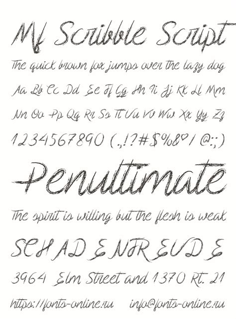 Mf Scribble Script Font