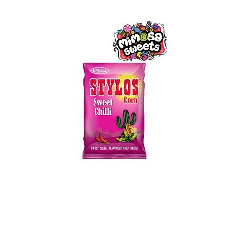 Truda Stylos Corn Sweet Chilli 20gx50 Mimosa Sweets