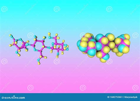 Maltodextrin Food Additive Molecule Skeletal Formula Royalty Free