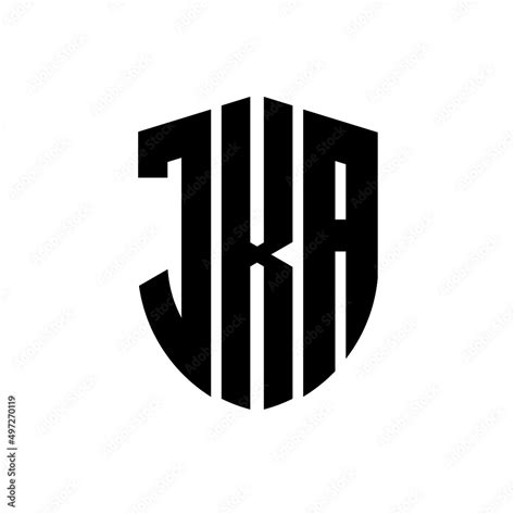 Jka Letter Logo Design Jka Modern Letter Logo With Black Background