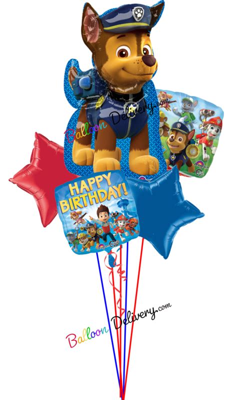 Paw Patrol 5 Balloon Centerpiecebouquet