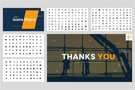 Construct Construction Powerpoint Template Incl Business And Marketing
