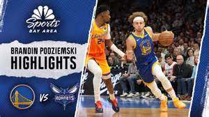 Brandin Podziemski Highlights Watch Warriors Guard Score 19 Points Vs