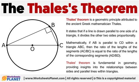 The Thales Theorem