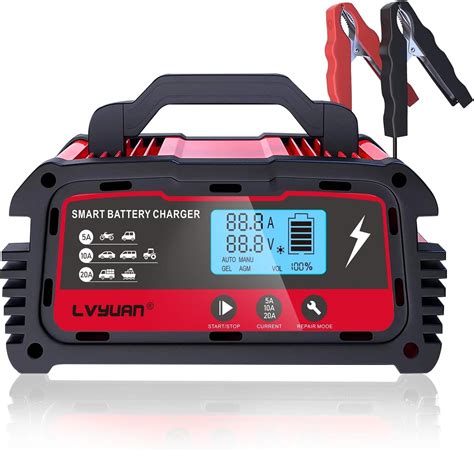 Lvyuan 20a Smart Car Battery Charger With Lcd Nepal Ubuy