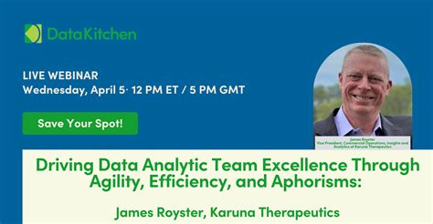 Live Webinar Registration James Royster Data Teams